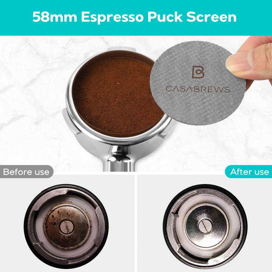 58mm Bottomless Stainless-steel Portafilter with 3 Ears Compatible wit