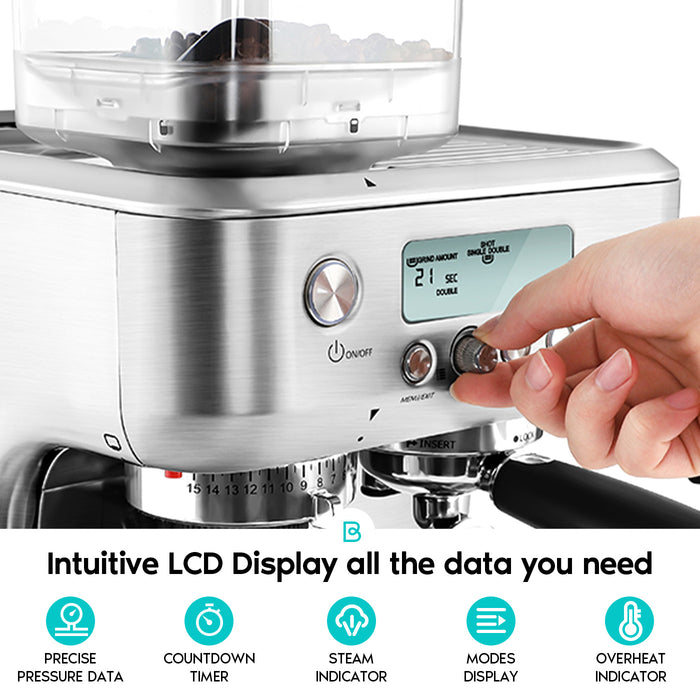 Casabrews 5700Pro™ All-in-One Espresso Machine with Digital LCD Displa