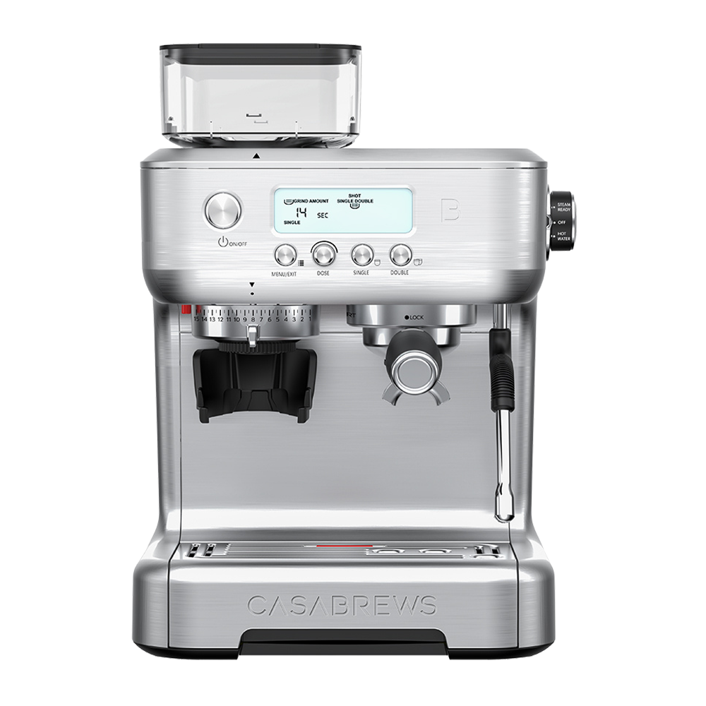 5700PRO™ All-in-One Stainless Steel Espresso Machine with Built-in ...
