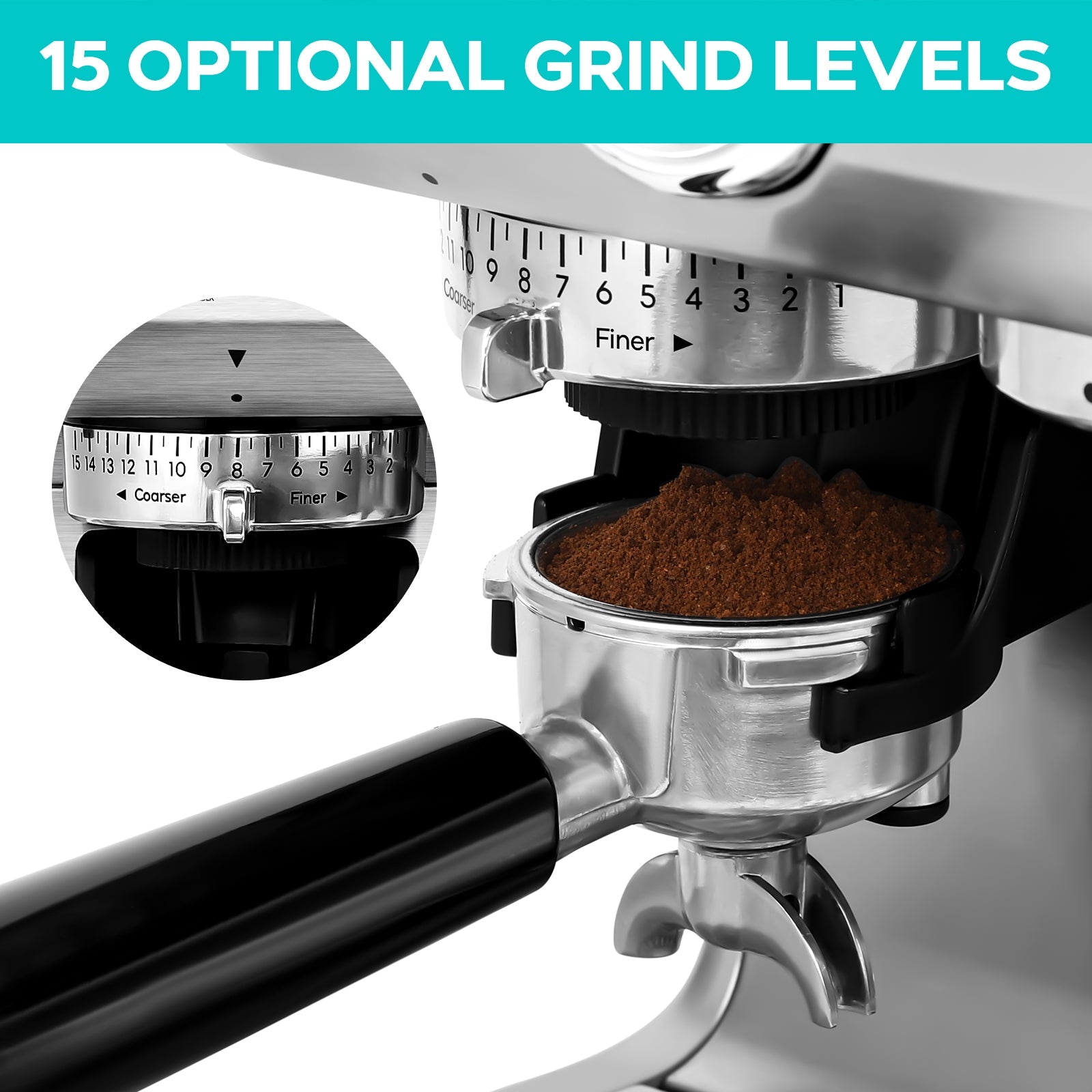 CM5700™ All-in-One Espresso Machine with Grinder and Milk Frother ...