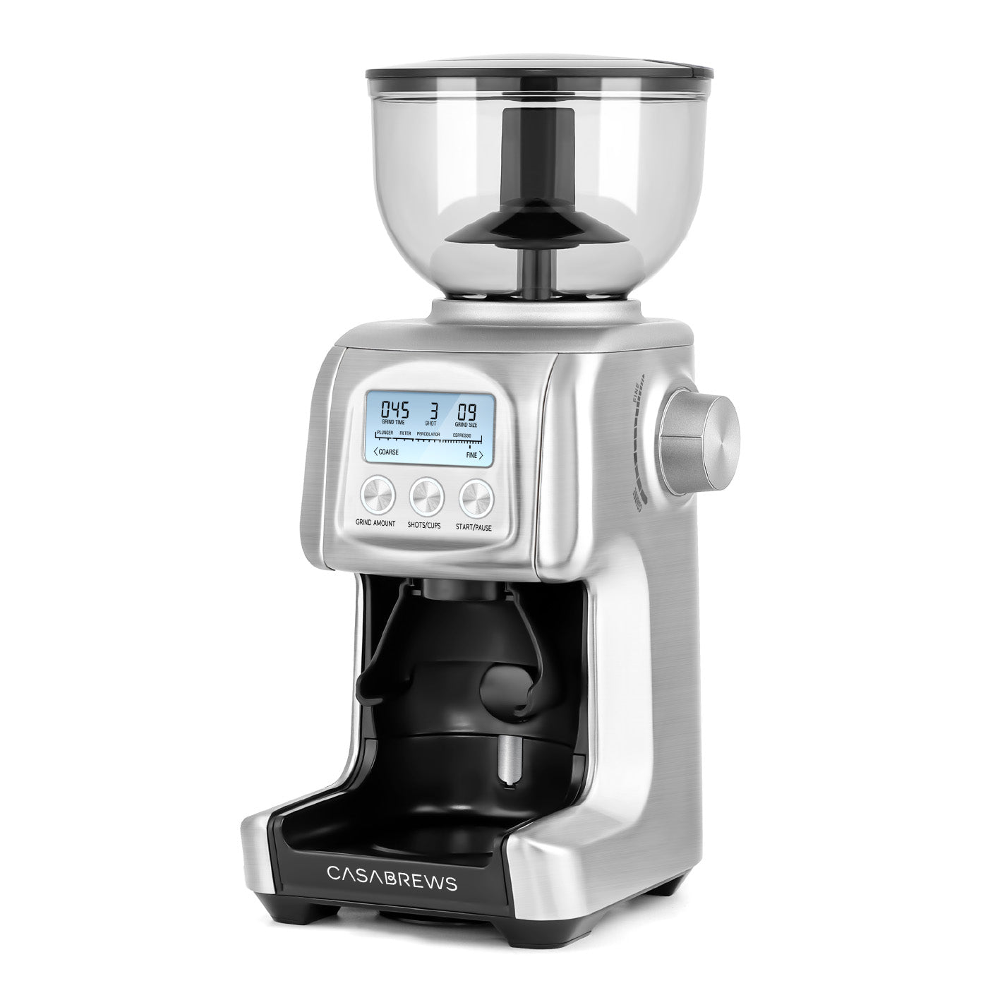 TORNADO™ LCD Display Electric Coffee Grinder with 77 Grind Settings ...